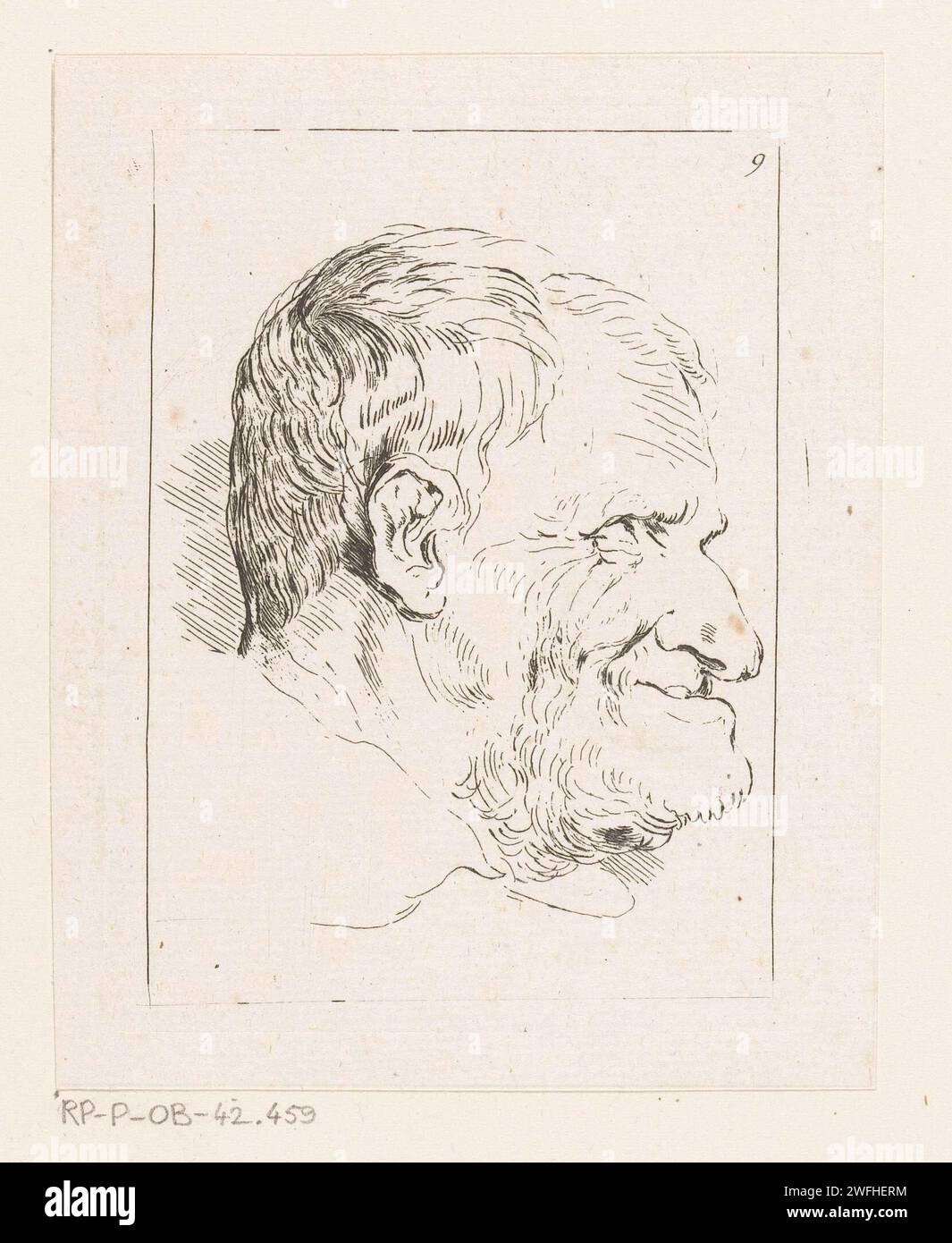 Head of a smiling man, Anne Claude Philippe Caylus, After Anthony Van ...