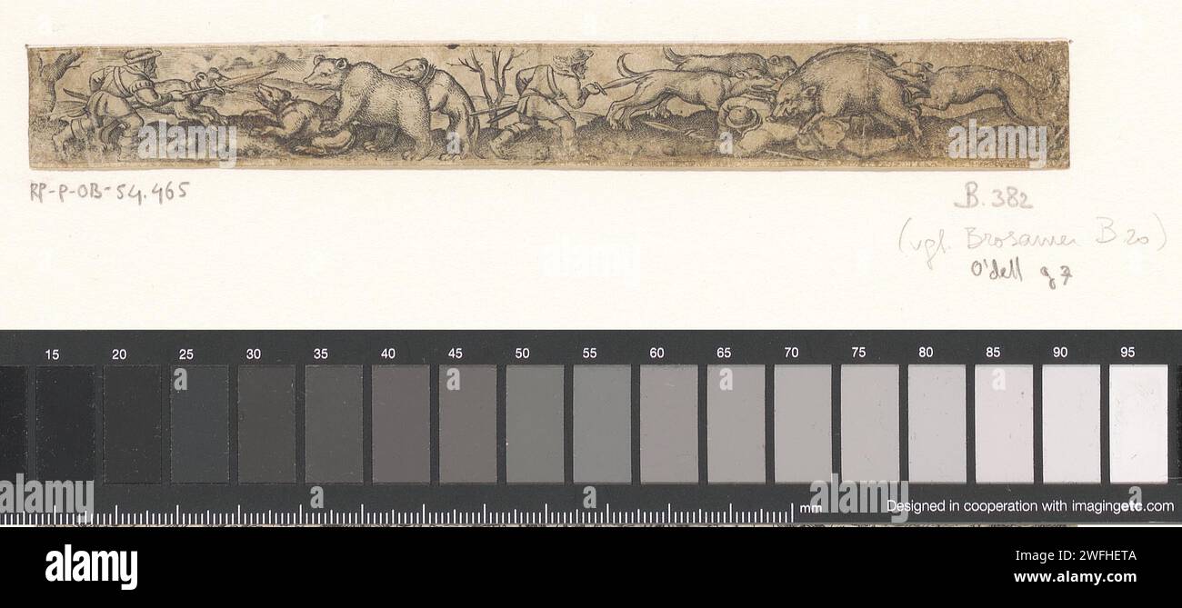 Bear hunt and wild boar hunt, Virgilius Solis, 1524 - 1562 print ...