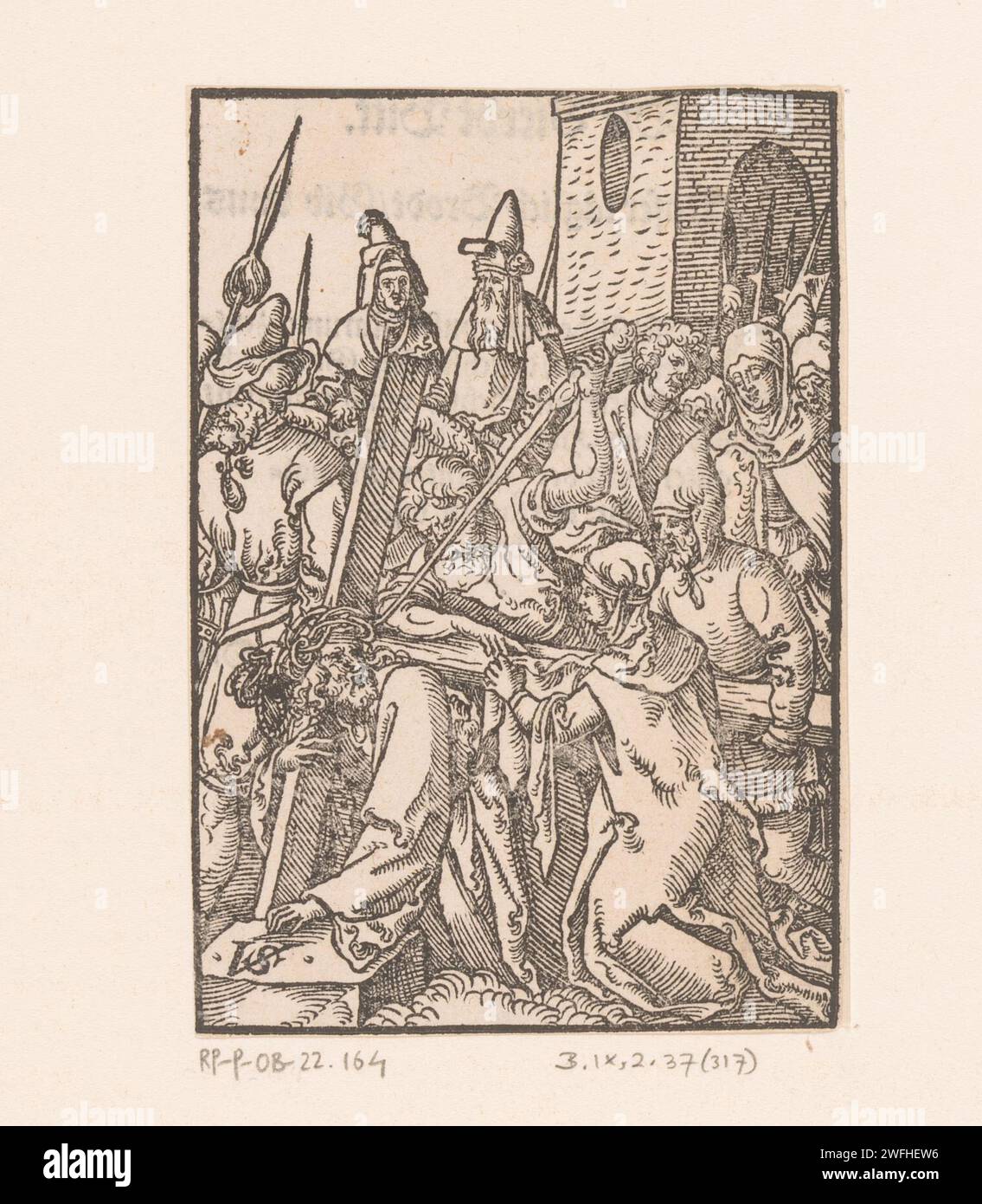 KruisDraging, Virgil, 1552 print Nuremberg paper carrying of the cross ...