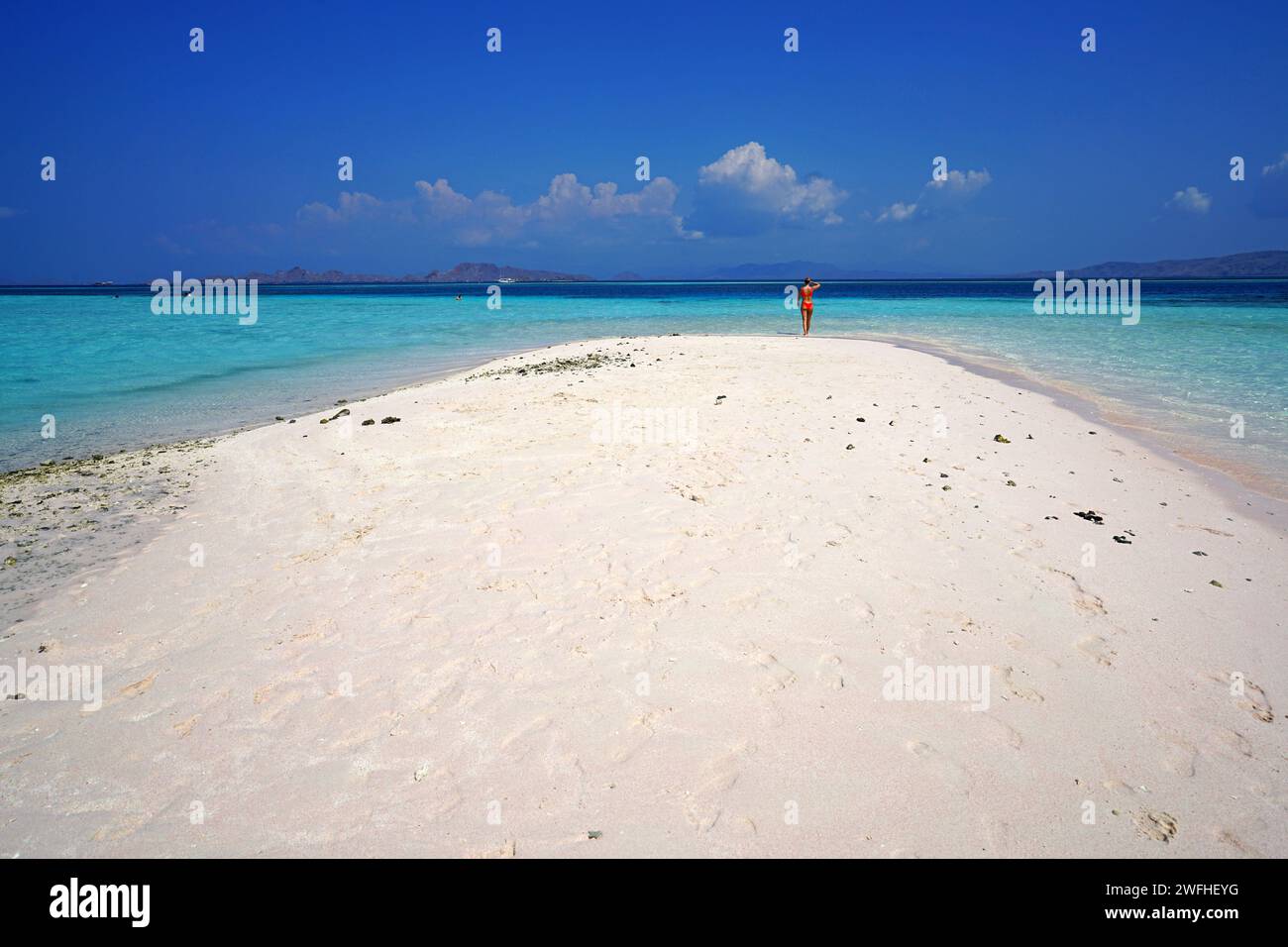 Taka Makassar Beach at Labuan Bajo, Komodo National Park, Flores, East ...
