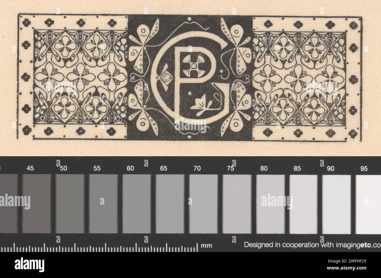 Monogram GP, Mathieu Lauweriks, 1874 - 1932 print. monogram In the ...