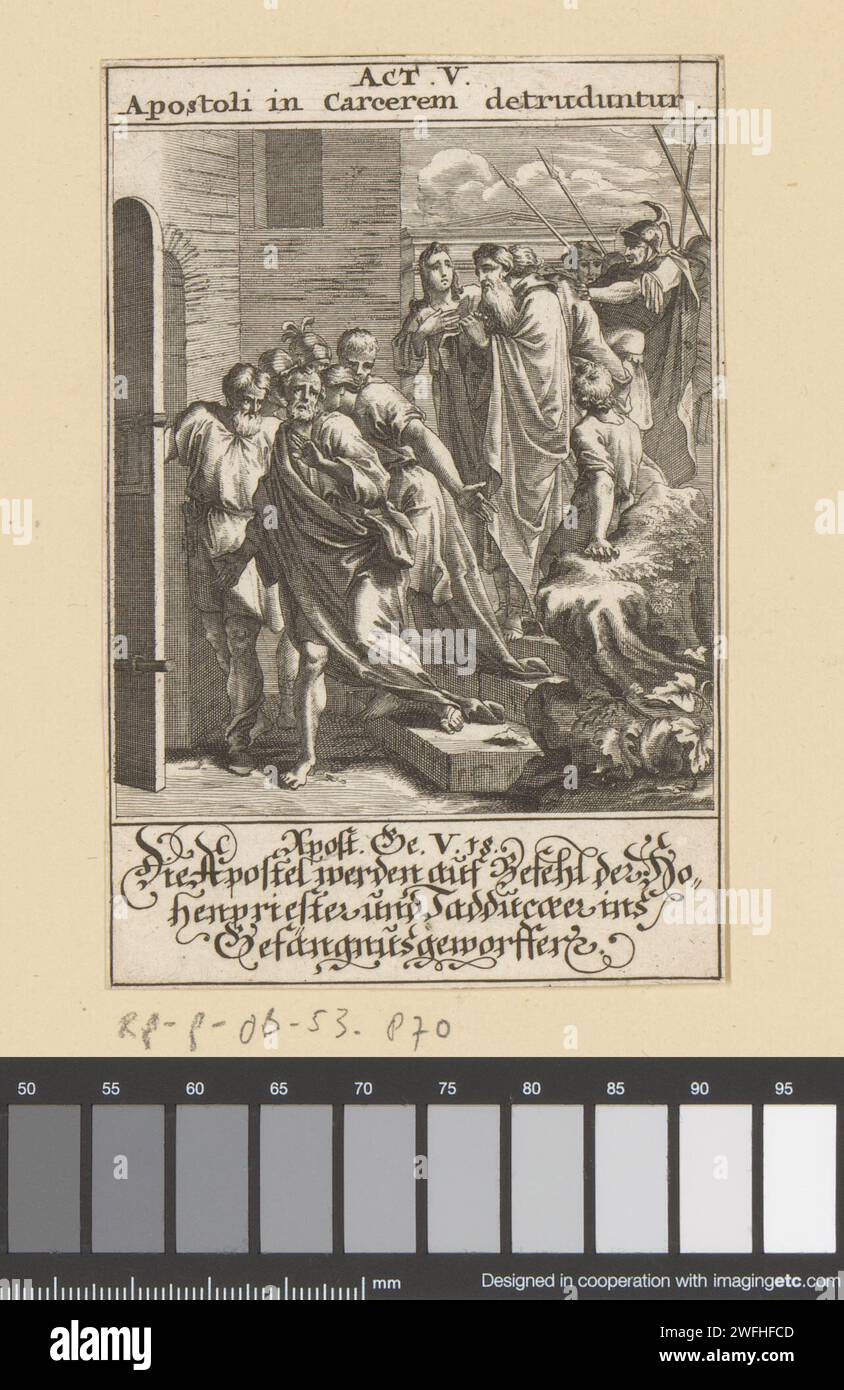 Apostles thrown into prison, Anonymous, After Johann Jakob von Sandrart ...