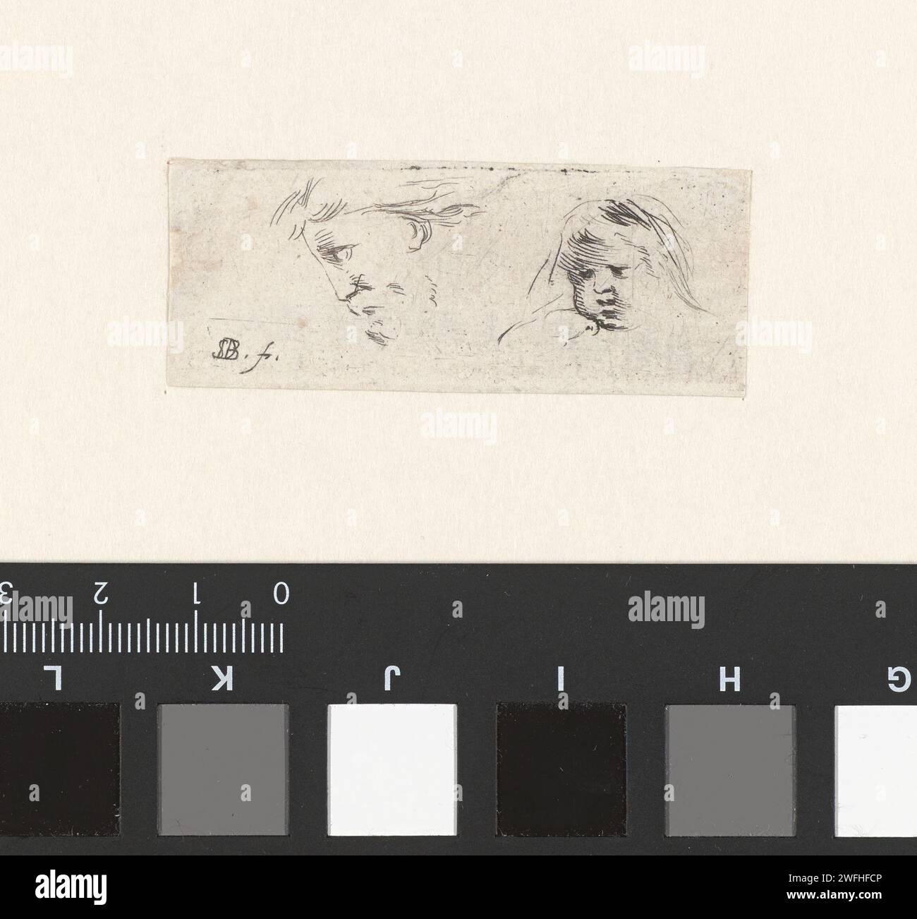 Etching face profile hi-res stock photography and images - Alamy