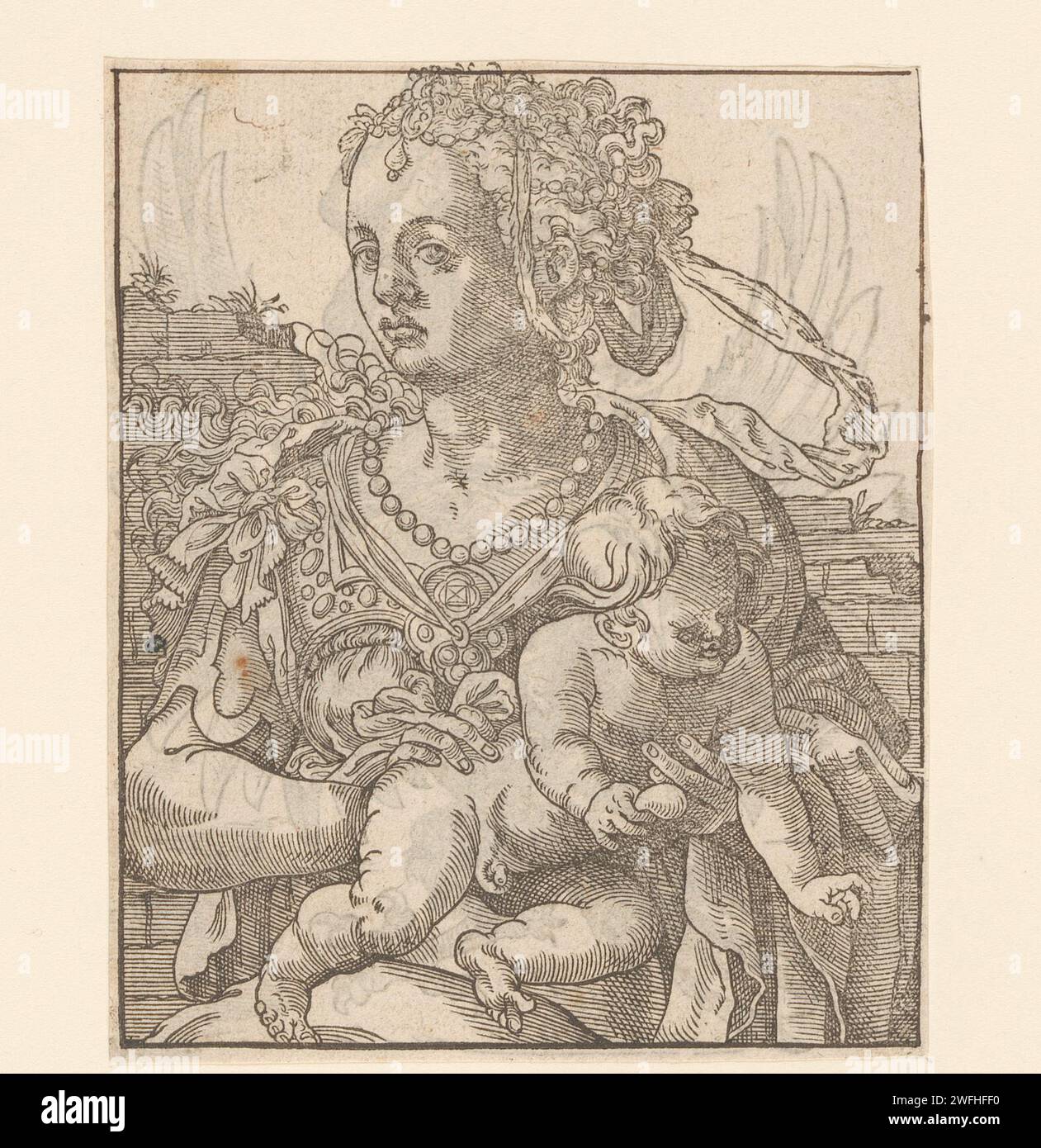 Woman with child, anonymous, jost amman, 1580 print paper mother and ...