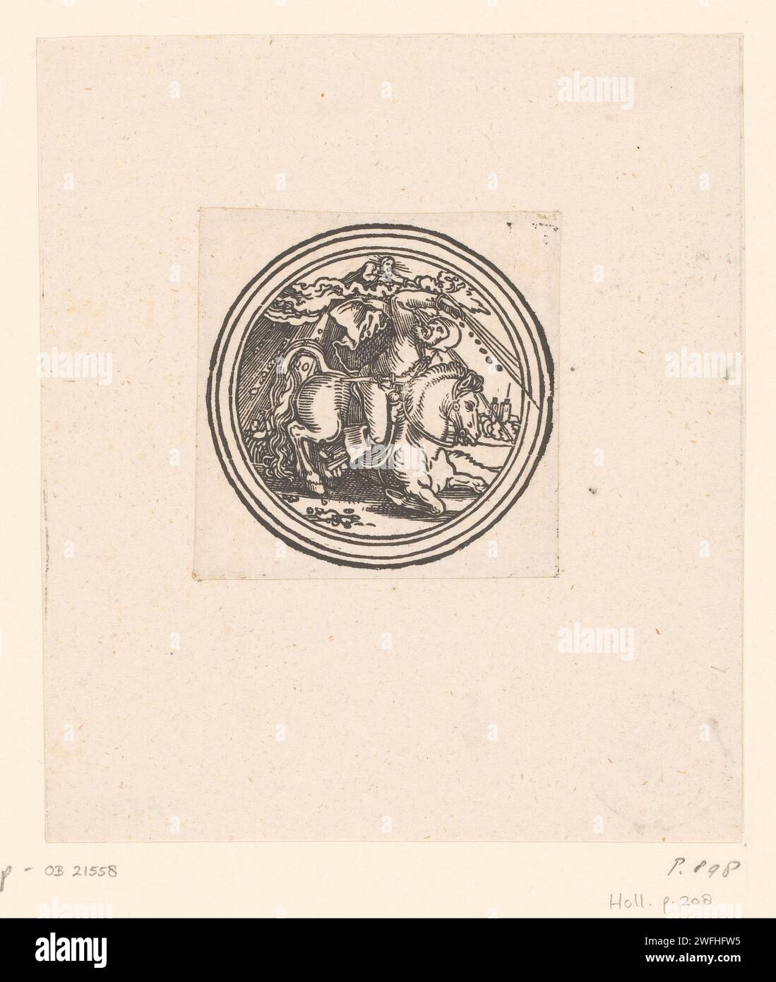 Conversion of Apostle Paulus, Anonymous, Hans Sebald Beham, 1510 - 1550 ...