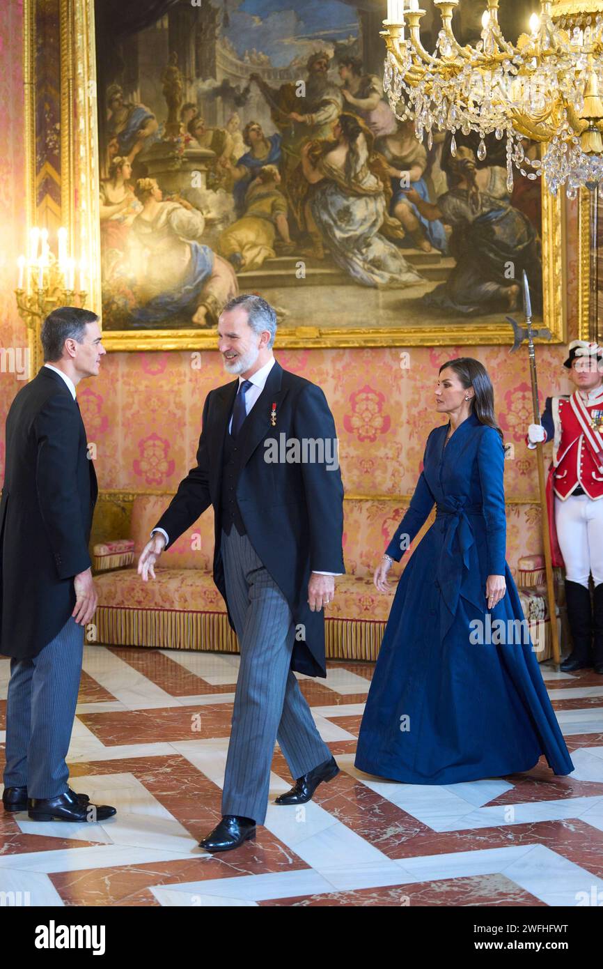 Madrid. Spain. 20240131, King Felipe VI of Spain, Queen Letizia of ...
