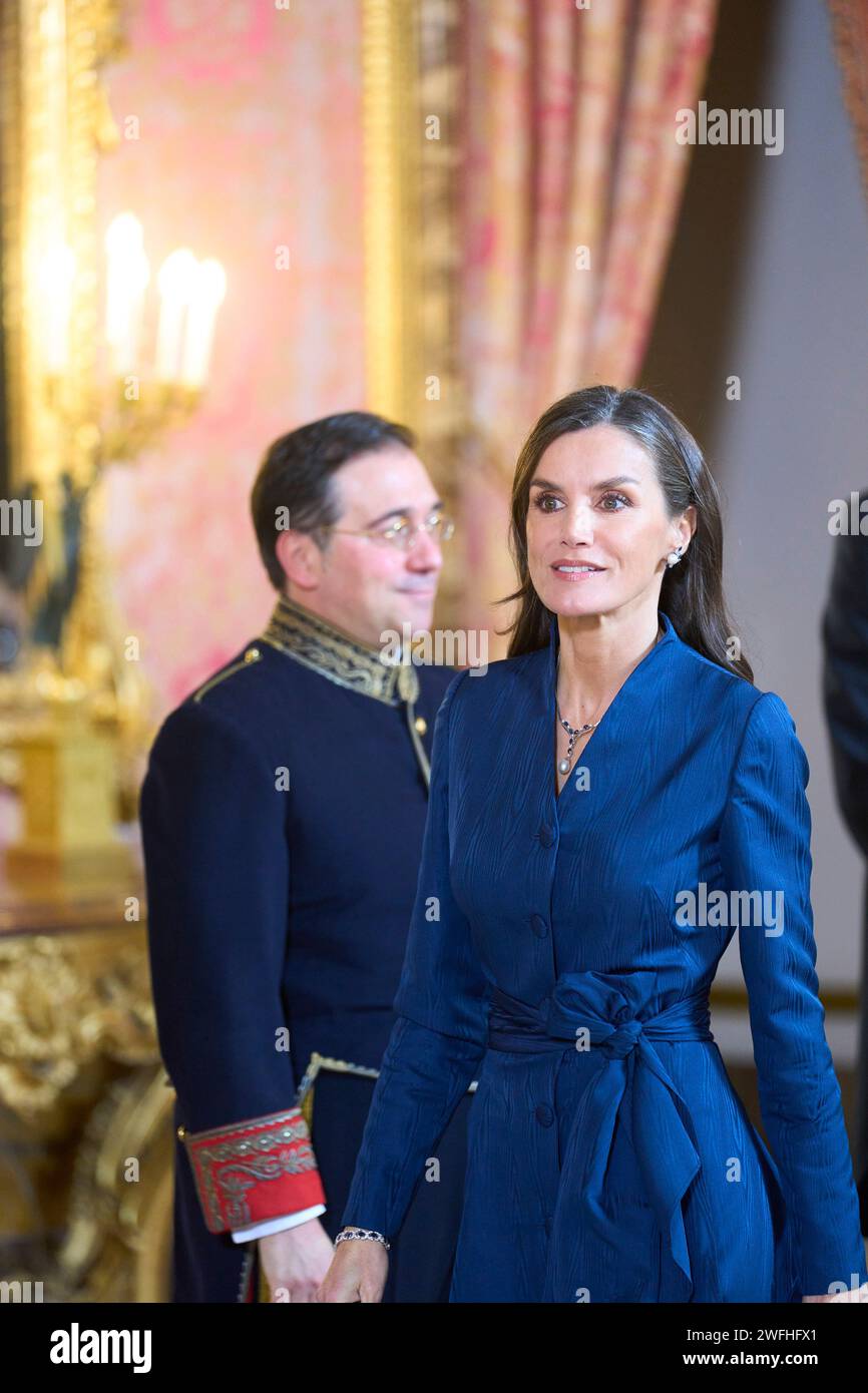 Madrid. Spain. 20240131, Queen Letizia of Spain Received Foreign ...