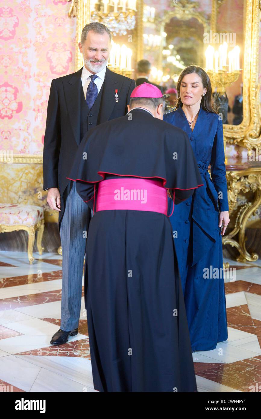Madrid. Spain. 20240131, King Felipe VI of Spain, Queen Letizia of ...