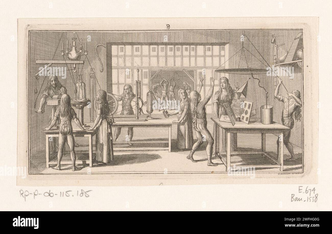 Lesson in the workshop of a physicist, Daniel Nikolaus Chodowiecki ...