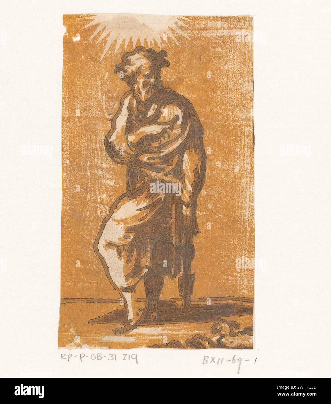 Heilige Petrus, Antonio Da Trento (attribute to), After Parmigianino, c ...