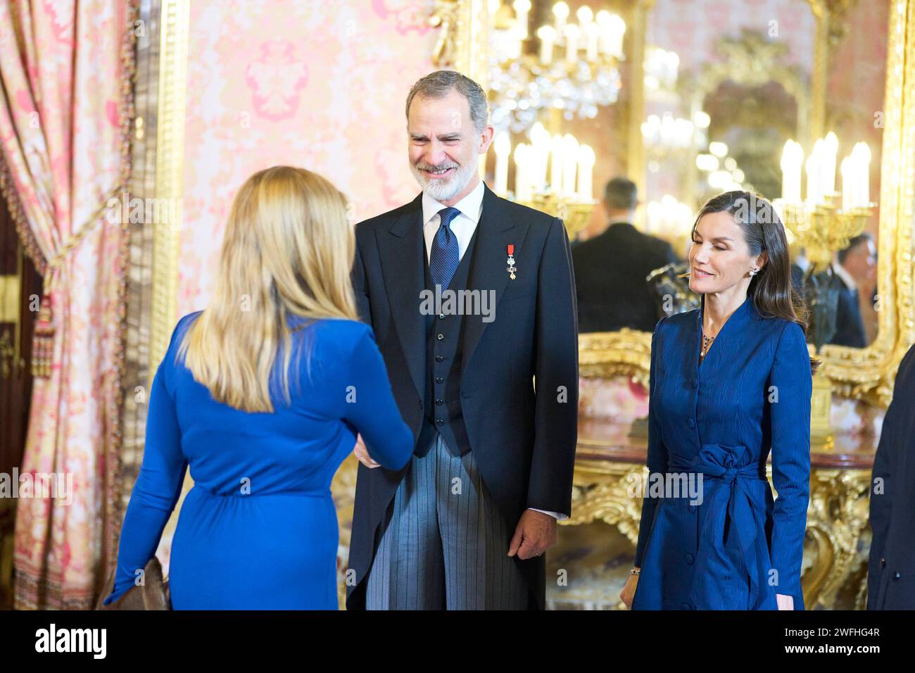 Madrid. Spain. 20240131, King Felipe VI of Spain, Queen Letizia of ...
