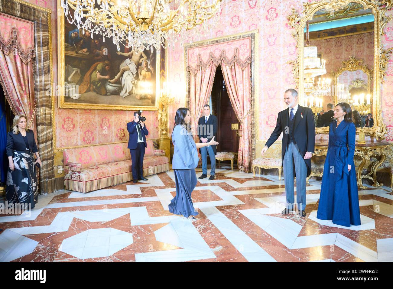 Madrid. Spain. 20240131, King Felipe VI of Spain, Queen Letizia of ...