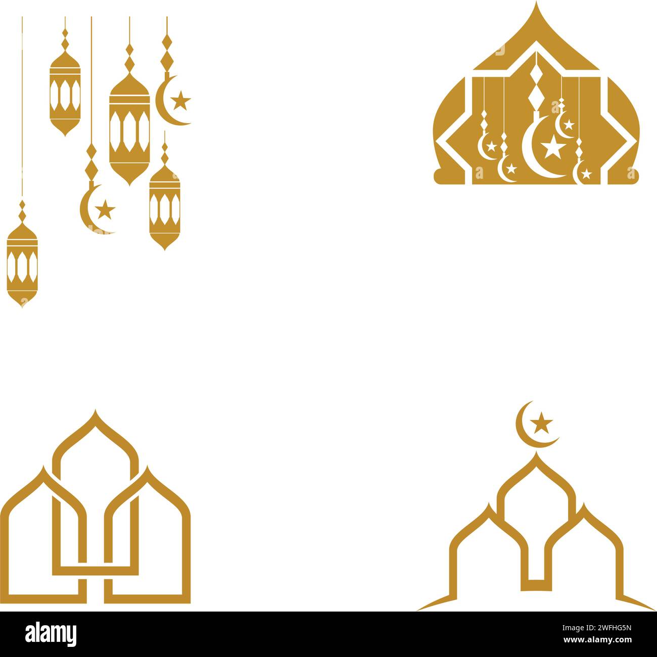 Mosque vector icon illustration design template Stock Vector Image ...