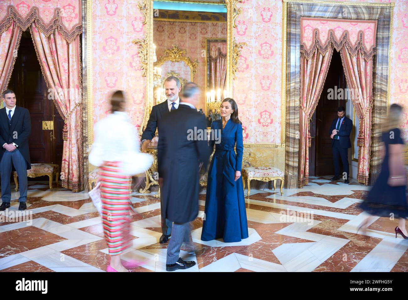 Madrid. Spain. 20240131, King Felipe VI of Spain, Queen Letizia of ...
