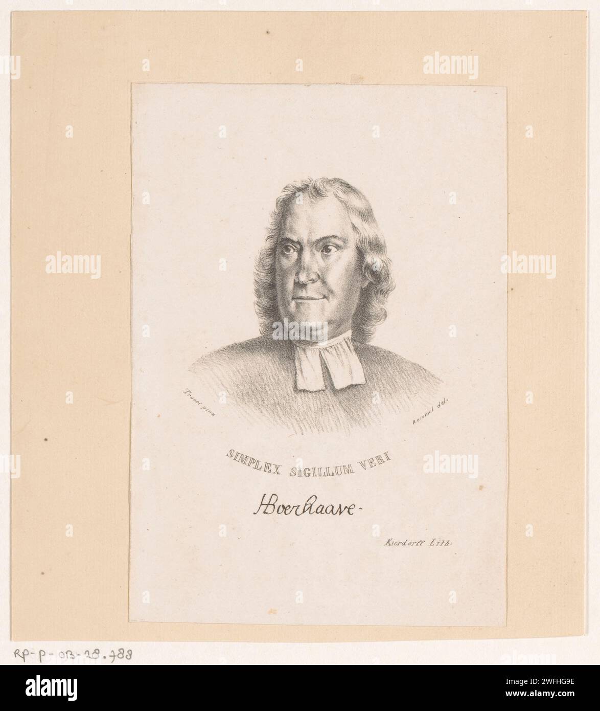 Portrait of Herman Boerhaave, Jean Matthieu Kierdorff, After Rommel ...