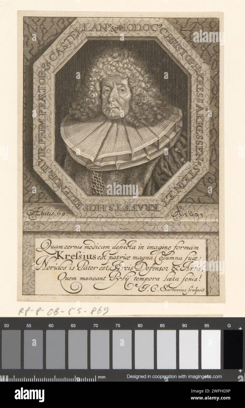 PortraT van Jobst Christoph II Kress von Kressenstein, Johann Christoph ...