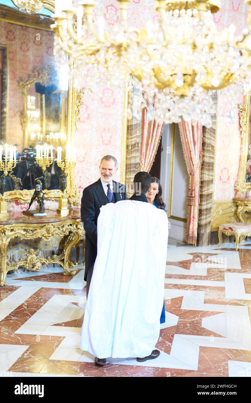Madrid. Spain. 20240131, King Felipe VI of Spain, Queen Letizia of ...
