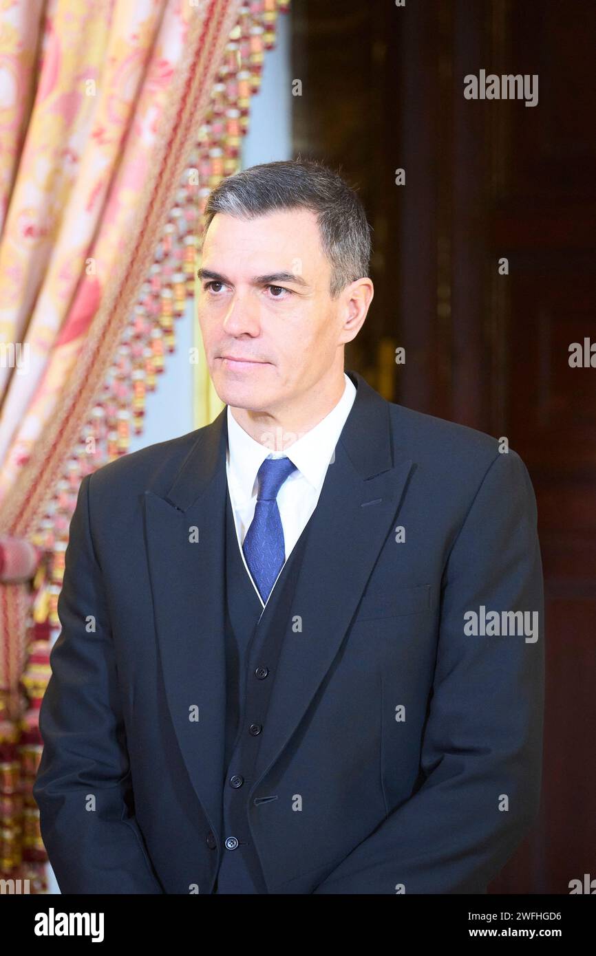 Madrid. Spain. 20240131, Pedro Sanchez, Prime Minister Received Foreign ...
