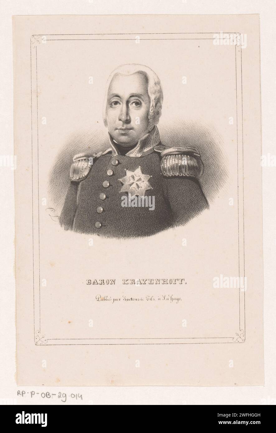 Portret Van Cornelius Rudolf Theodore Krayenhoff, Carel Christiaan ...
