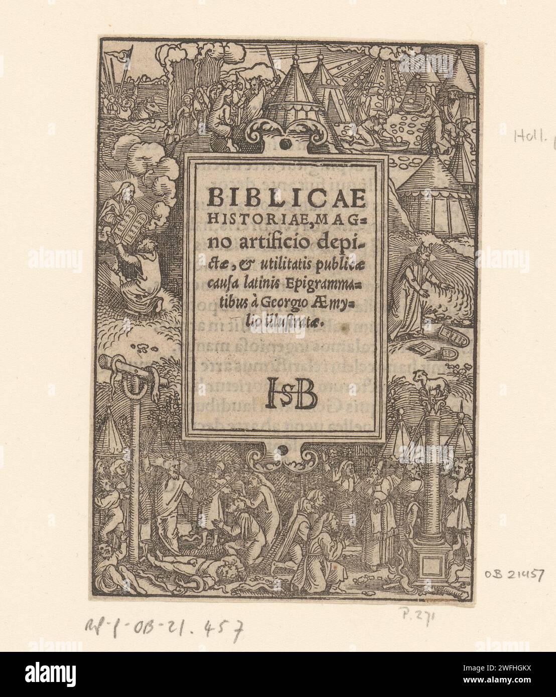 Different scenes from the book Exodus, Anonymous, After Hans Sebald ...