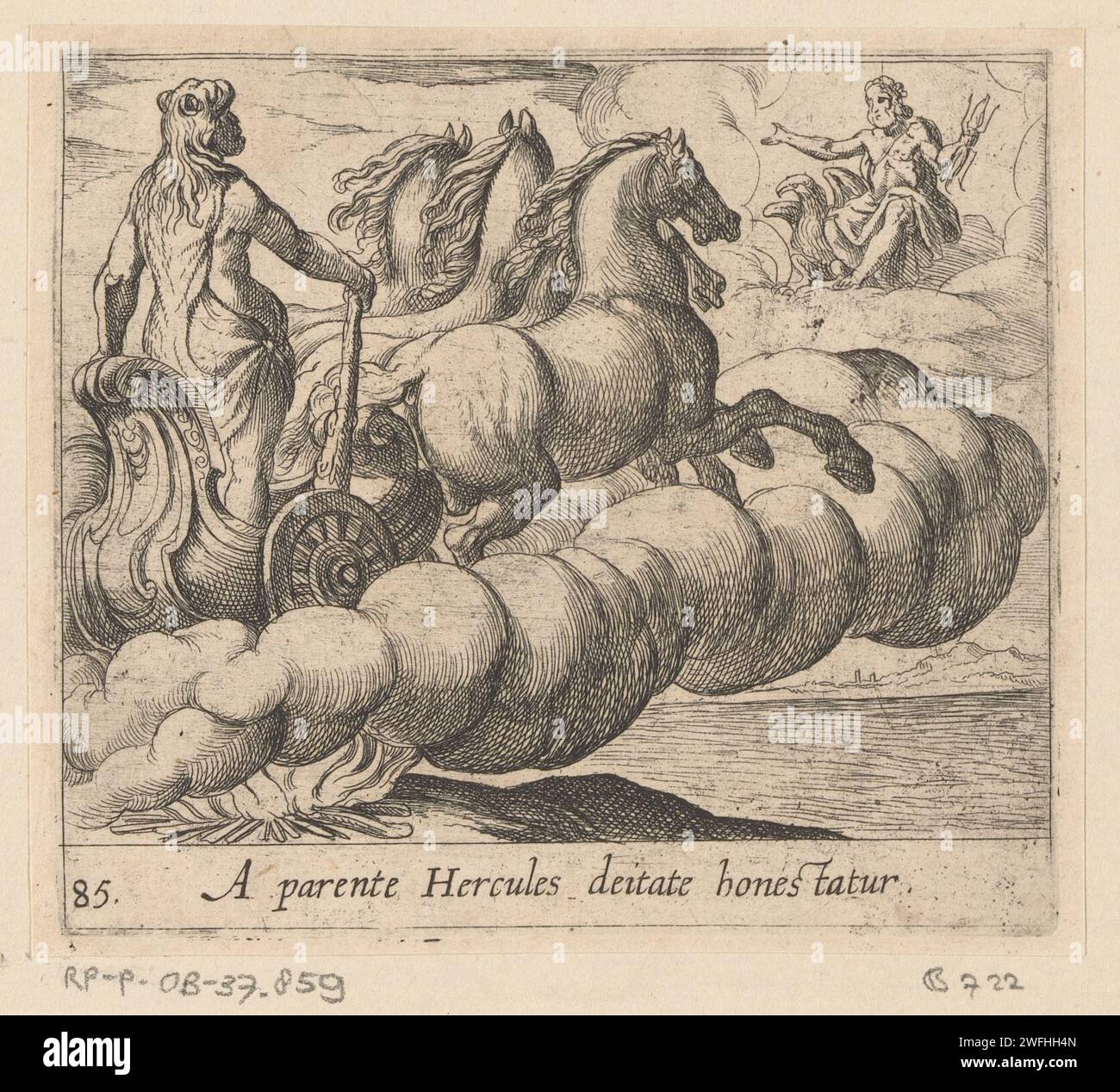 Hercules made immortal, Antonio Tempesta, 1606 print Hercules drives a ...