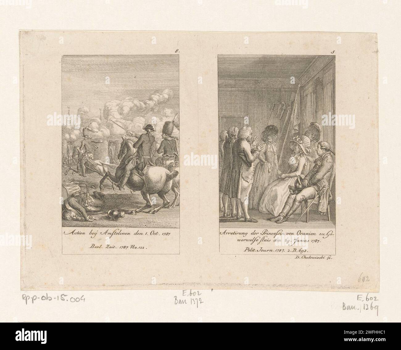 Two performances from Dutch war history, Daniel Nikolaus Chodowiecki ...