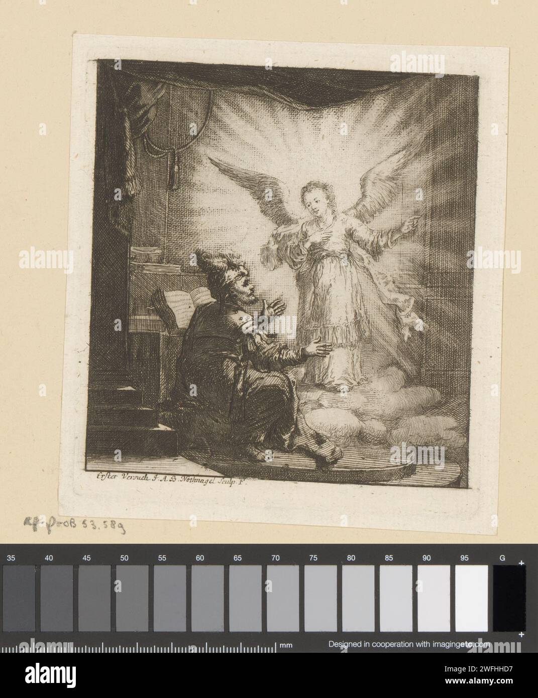 Engel appears to Cornelius, Johann Andreas Benjamin Nothnagel, 1739 ...