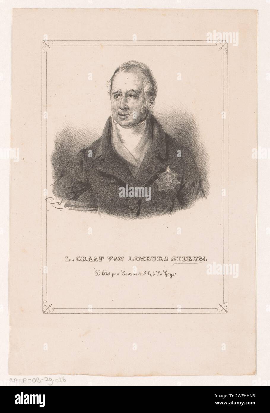Portrait of Leopold van Limburg Stirum, Carel Christiaan Antony Last ...