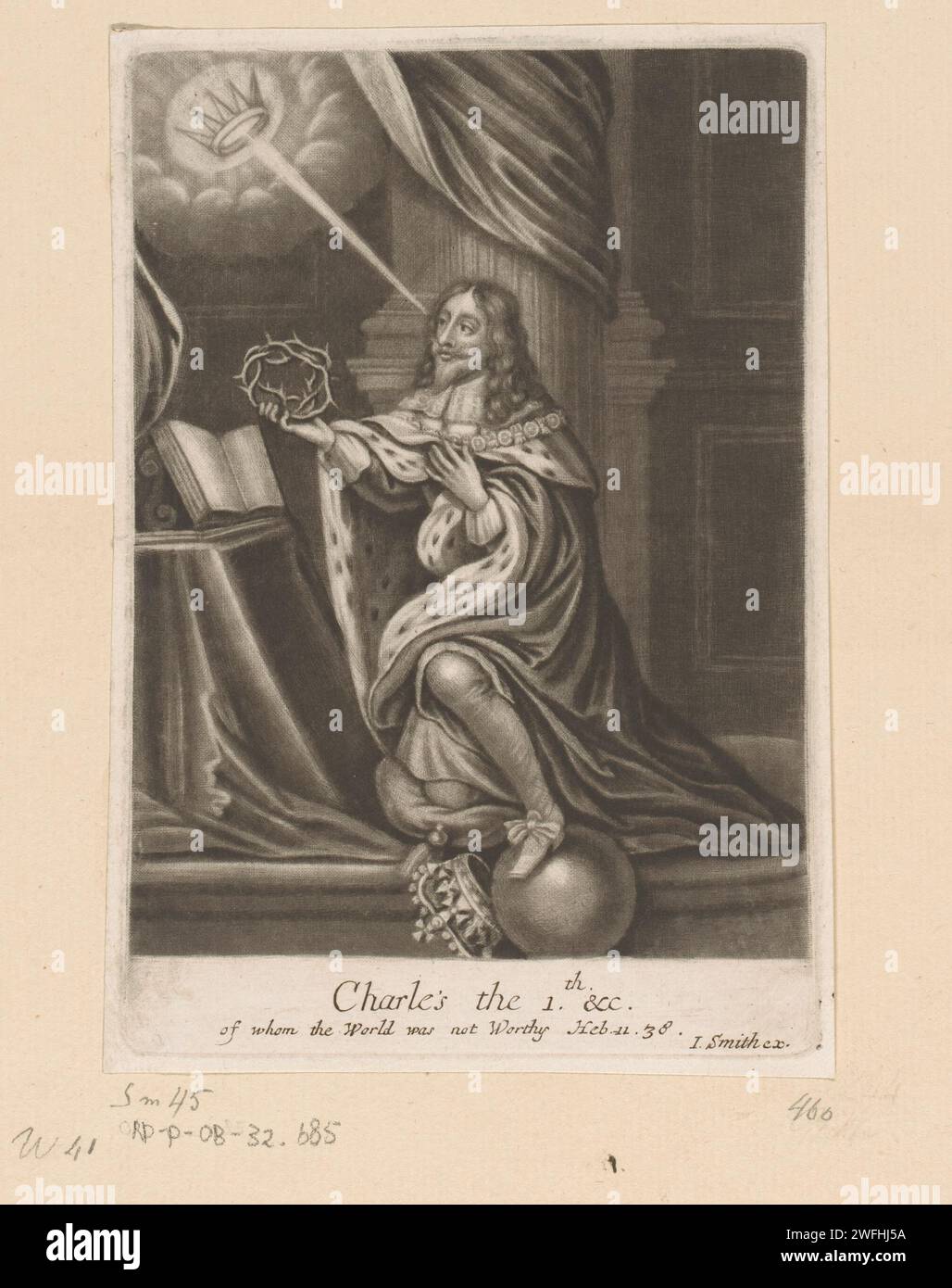 Portrait of Charles I, King of England kneeling for an altar, John ...