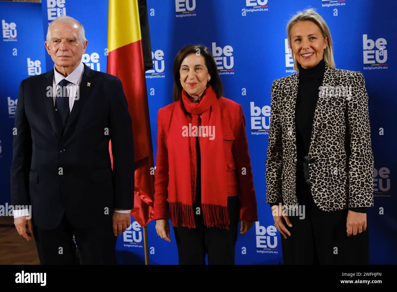 Brussels, Belgium. 31st Jan, 2024. HRVP Josep Borrell and Defense ...