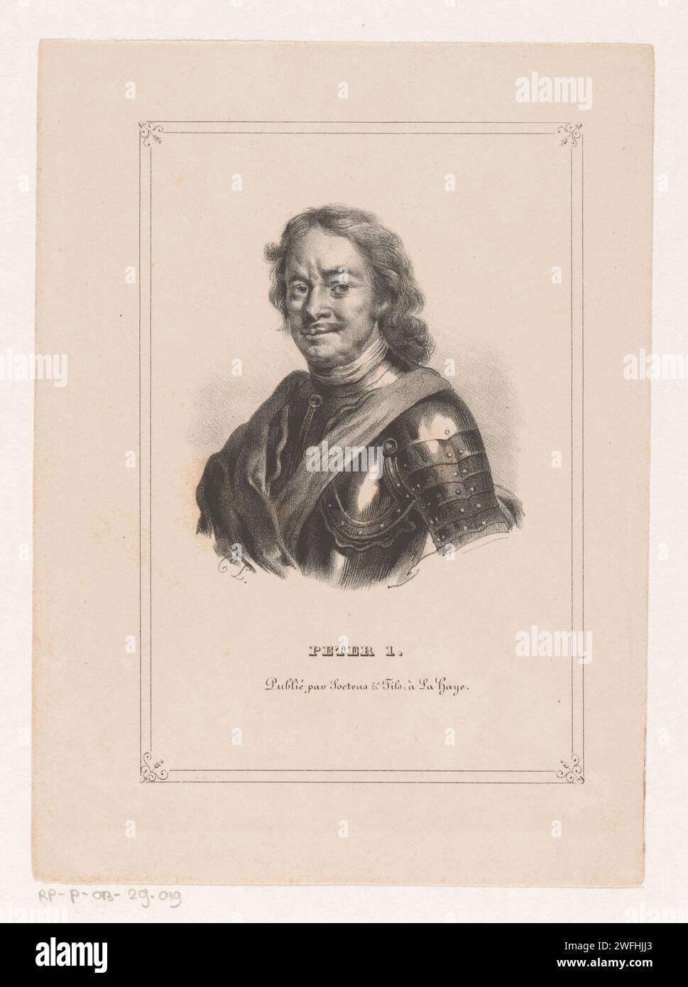Portrait of Tsar Peter de Grote, Carel Christiaan Antony Last, 1837 ...