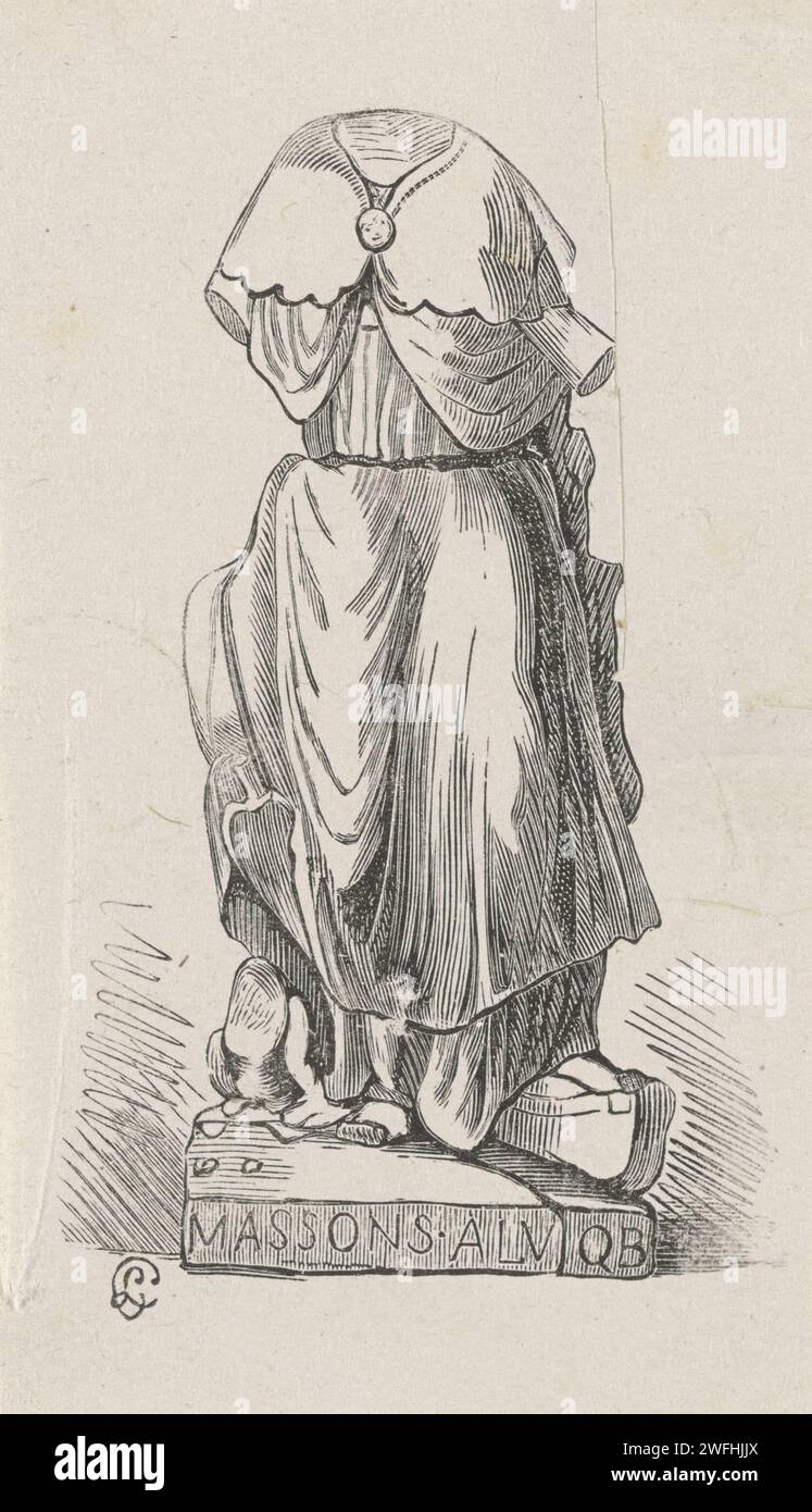 Statue of a figure without a head, Isaac Weissenbruch, 1836 - 1912 ...