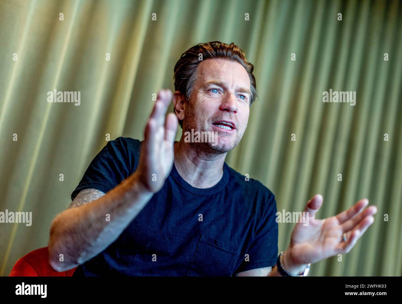 Actor Ewan McGregor, starring in "Mother, Couch", photographed during ...