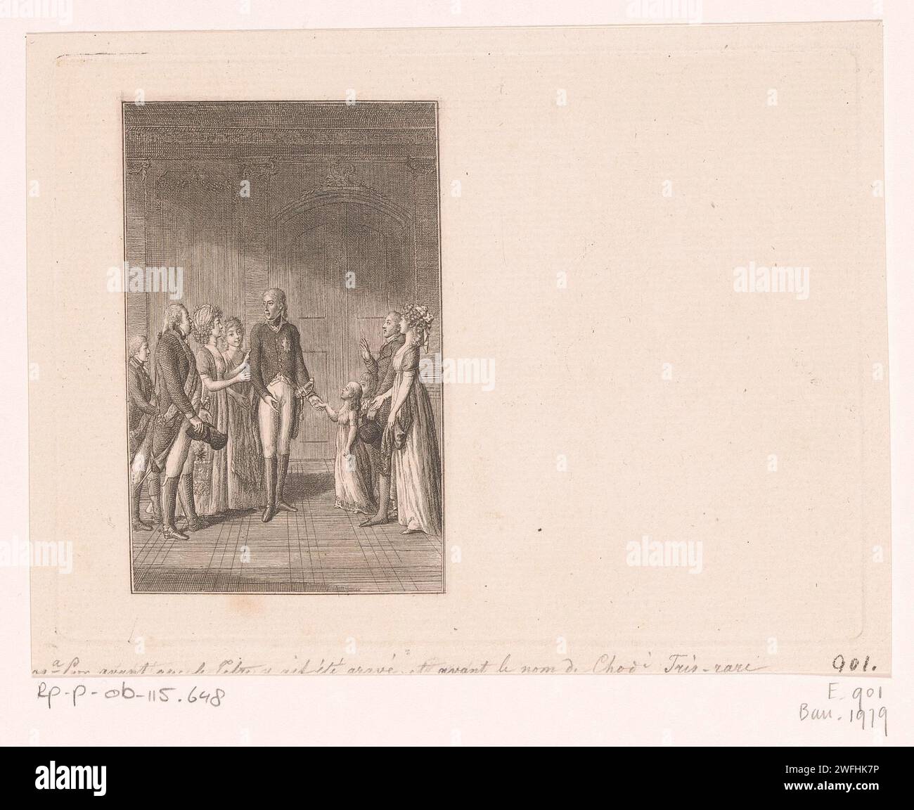 Friedrich Wilhelm III with his family after the death of his father ...