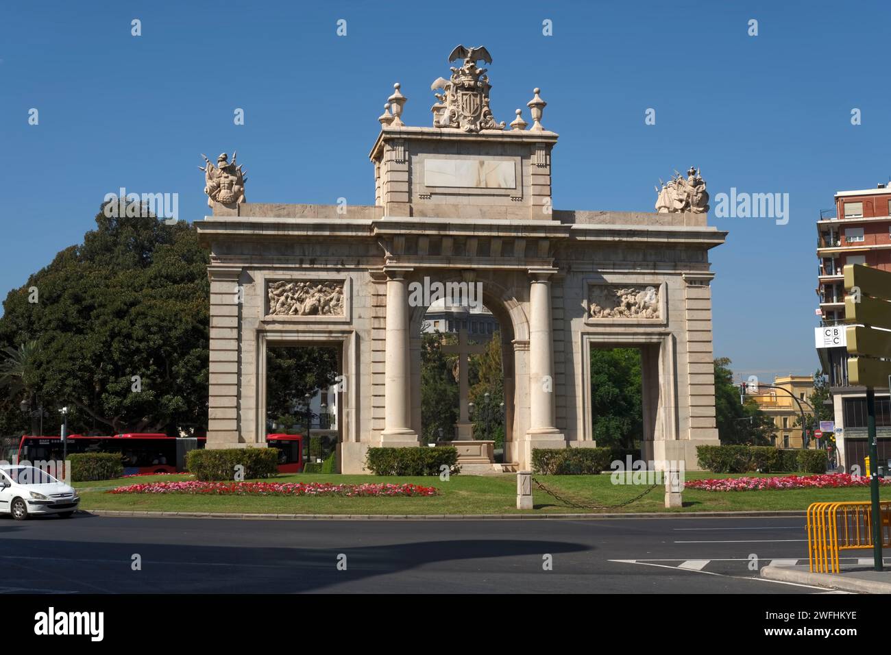 Porta de la Mar, Sea Gate, A replica of a historic city gate, the ...