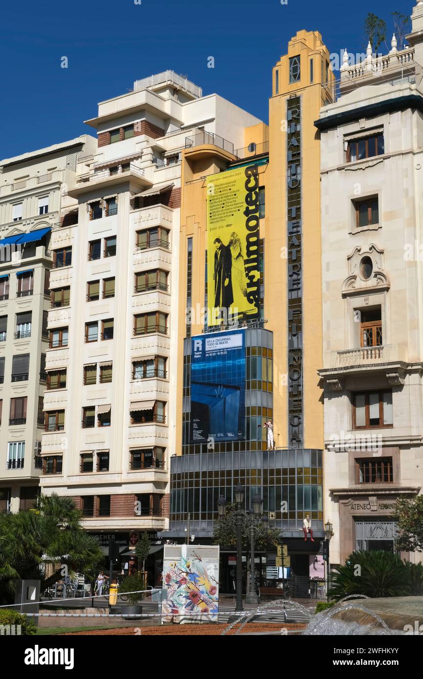 Rialto Theatre Filmoteca, Valencia city, Spain,Europe Stock Photo - Alamy