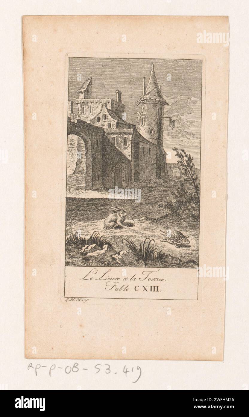 Fabel van de Haas en de Schildpad, Johann Heinrich Meil (the older ...