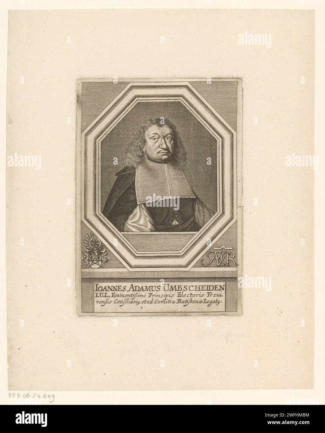 Portrait of Johann Adam Umbreen, Matthias van Sommer, c. 1667 print ...