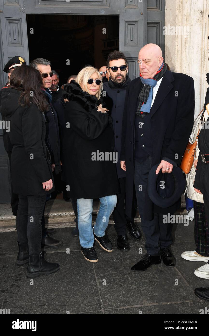 Rome, Italy. 31st Jan, 2024. Rome, Funeral of Sandra Milo at the Church ...
