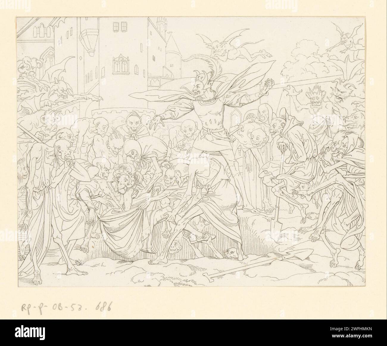 Illustration at Goethe's Faust, Moritz Retzsch, 1828 print paper ...