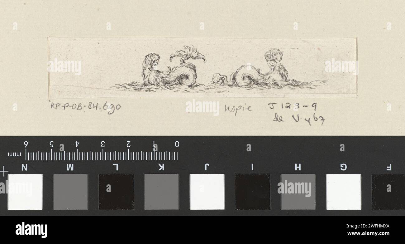 Print two sea monsters hi-res stock photography and images - Alamy