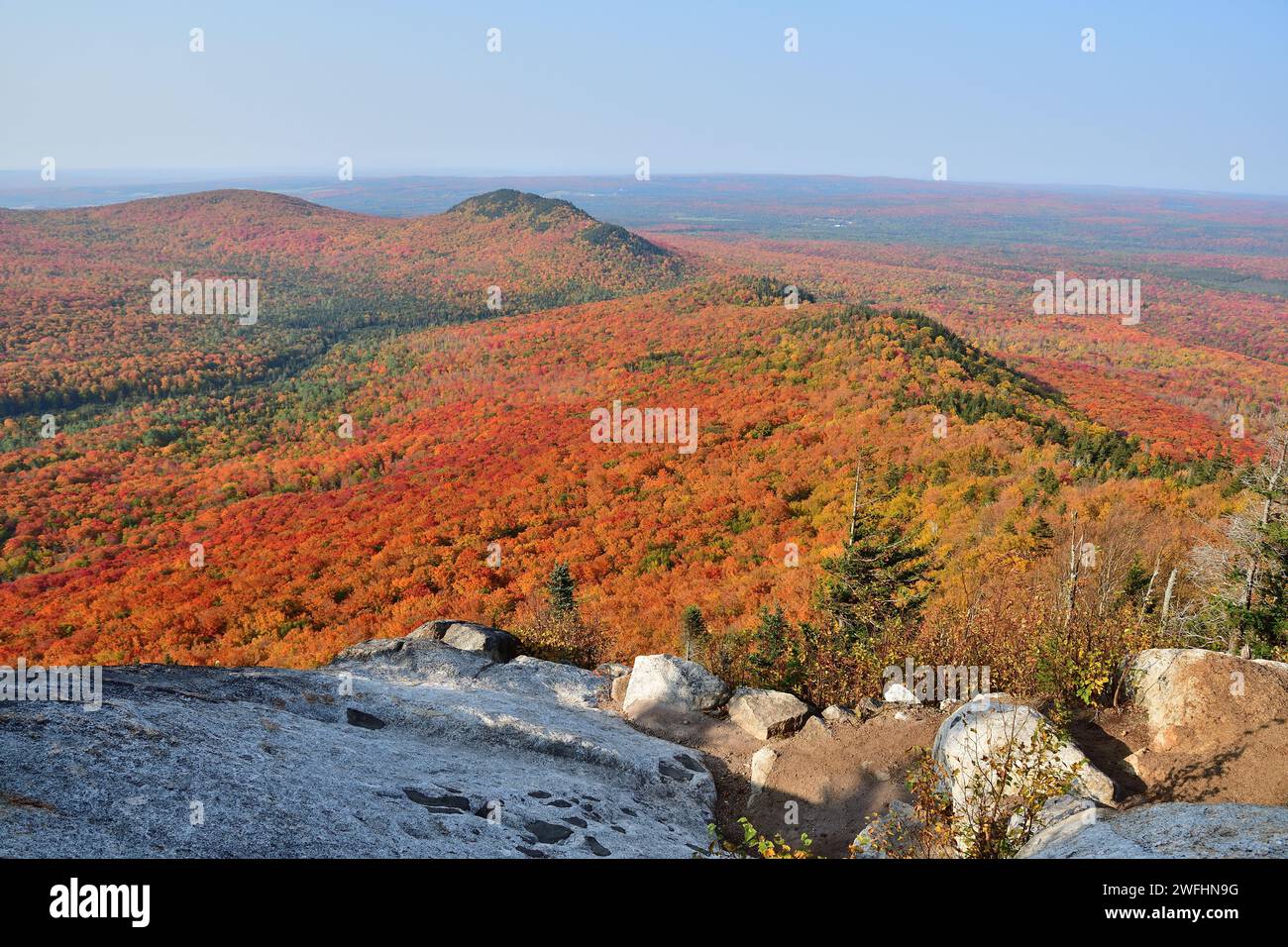 National park Mont Megantic Franceville sector Sepaq Hiking trail ...