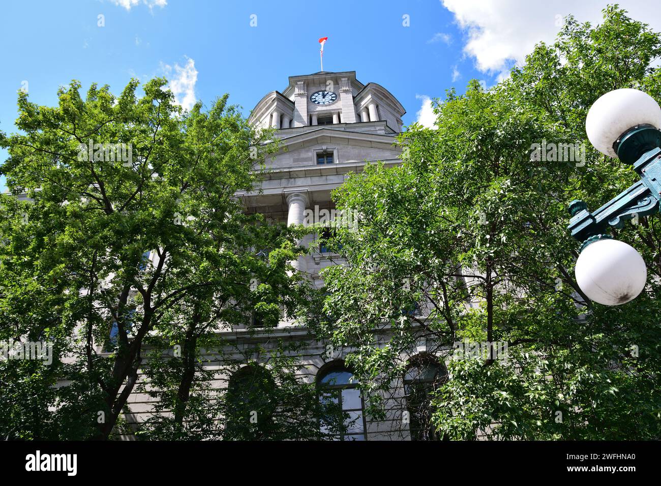 Old Quebec historic post office construction 1871 Stock Photo - Alamy