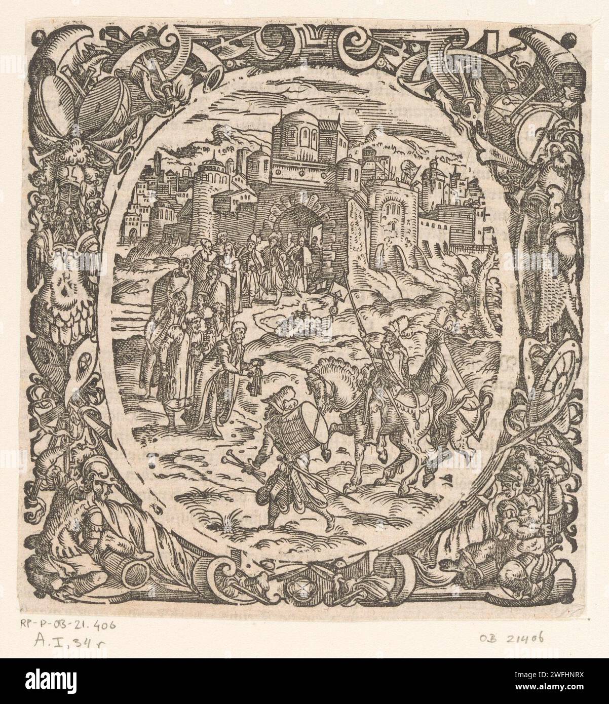 Surrender of a city, Jost Amman, 1573 print print maker ...