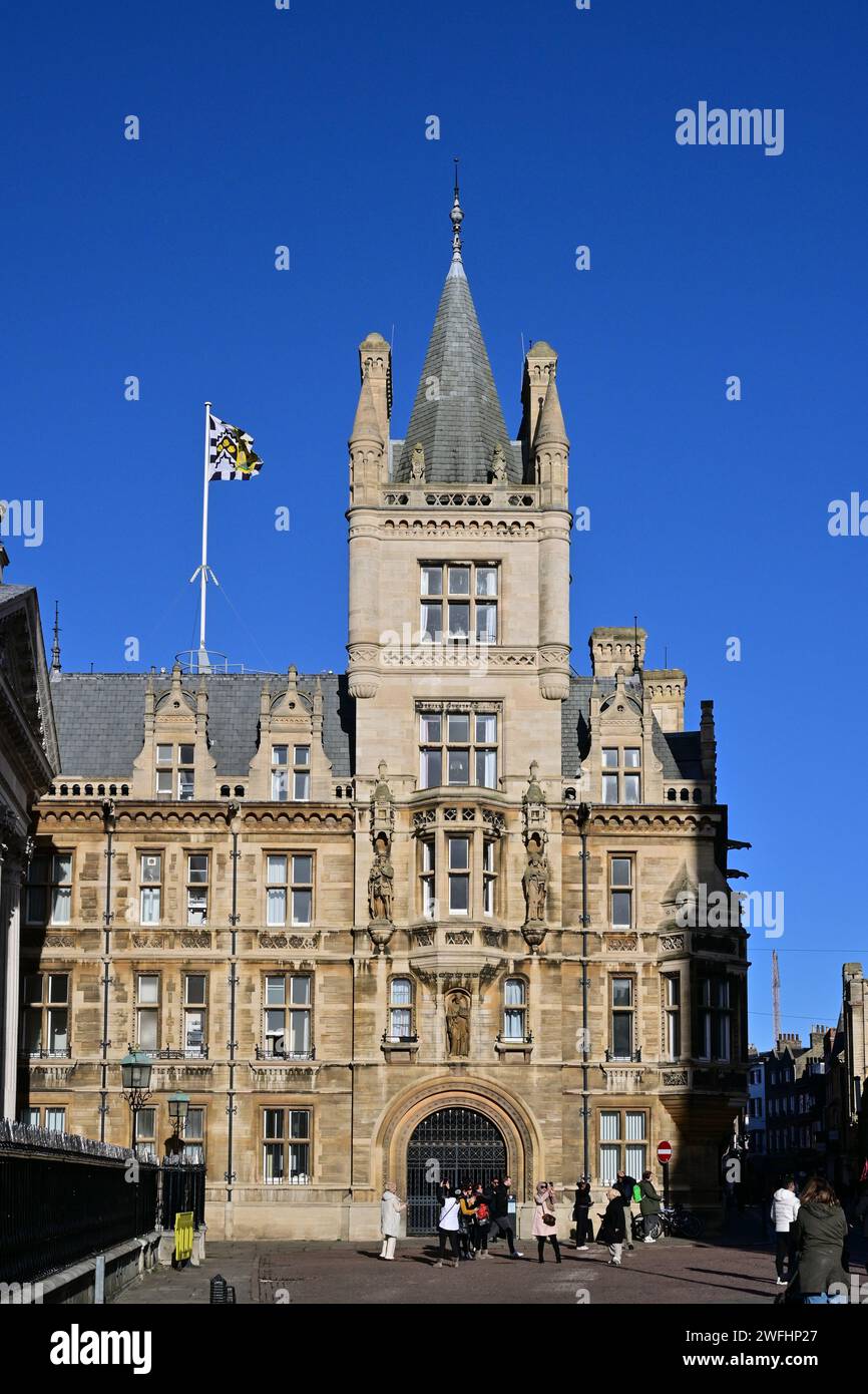The Tower of Waterhouse Building (facing King's Parade), Gonville and ...