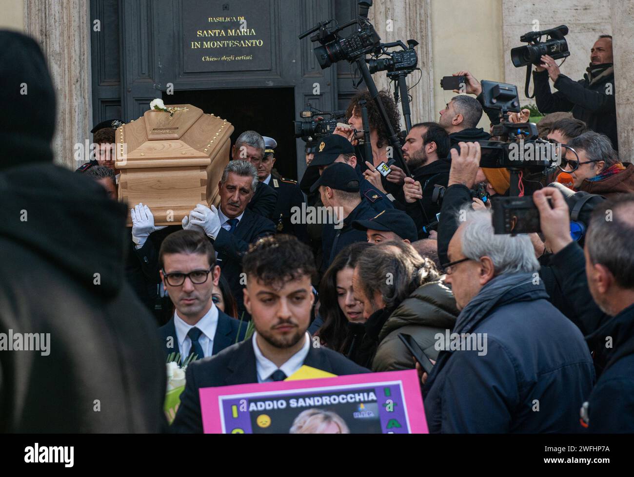 Italy. 31st Jan, 2024. 31-1-2024 - Roma, Italia - Cronaca - Funerali di ...