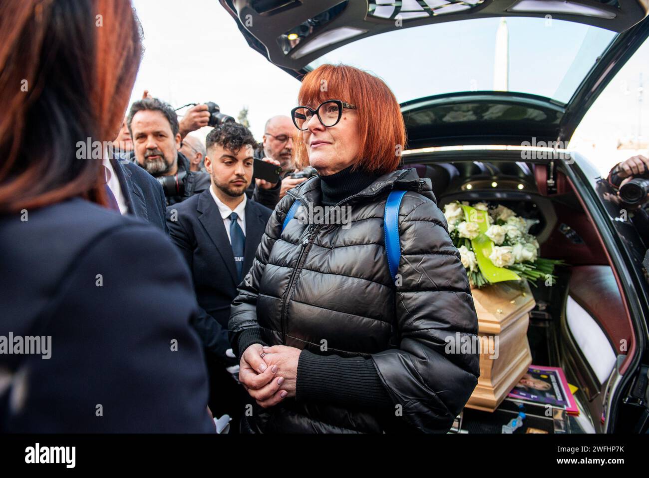 Italy. 31st Jan, 2024. 31-1-2024 - Roma, Italia - Cronaca - Funerali di ...