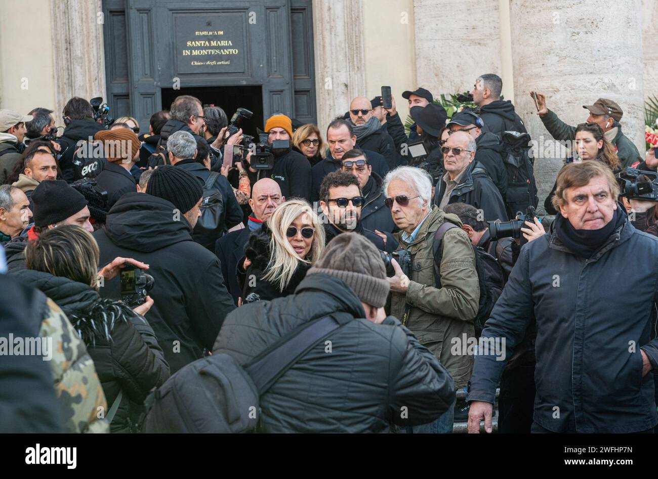 Italy. 31st Jan, 2024. 31-1-2024 - Roma, Italia - Cronaca - Funerali di ...