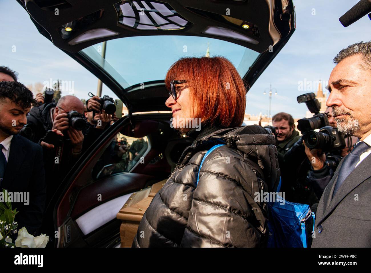 Italy. 31st Jan, 2024. 31-1-2024 - Roma, Italia - Cronaca - Funerali di ...