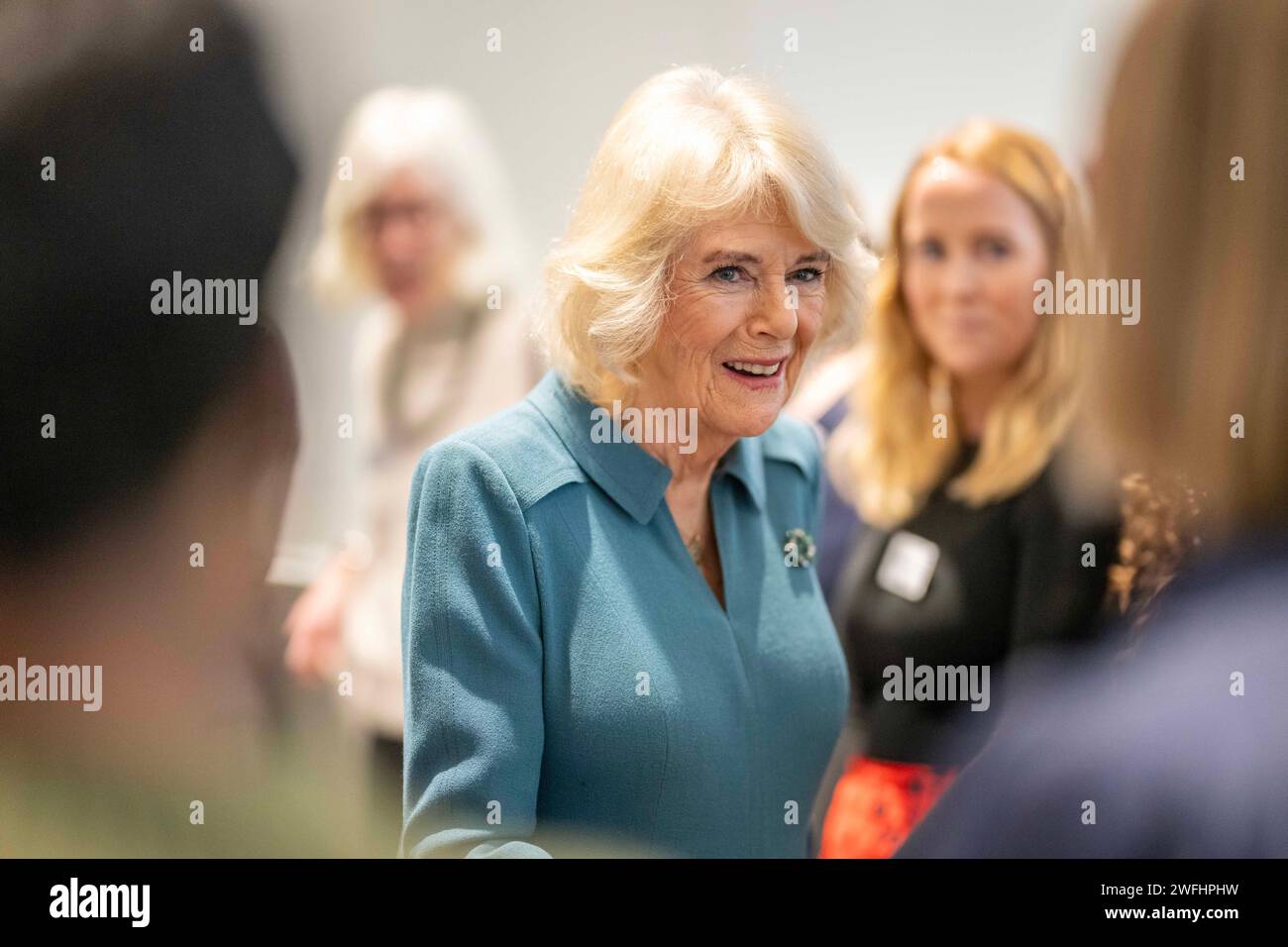 Queen Camilla during her visit to London's Royal Free Hospital to ...